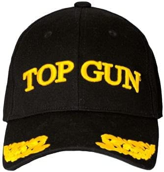 Top Gun® Official Cap with Scrambled Eggs Embroidery (Black) - Walmart.com
