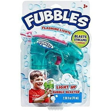 Fubbles Kids Fun Light up Bubble Blaster with Refills, Color May Vary ...