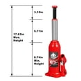 JACK BOSS Bottle Jack 10 Ton Muti-Directional Hydraulic Jack,Alloy ...