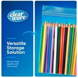 Clearware 1 Qt Freezer Bags, Double Zipper Seal - 150 Count, 2 Pack ...