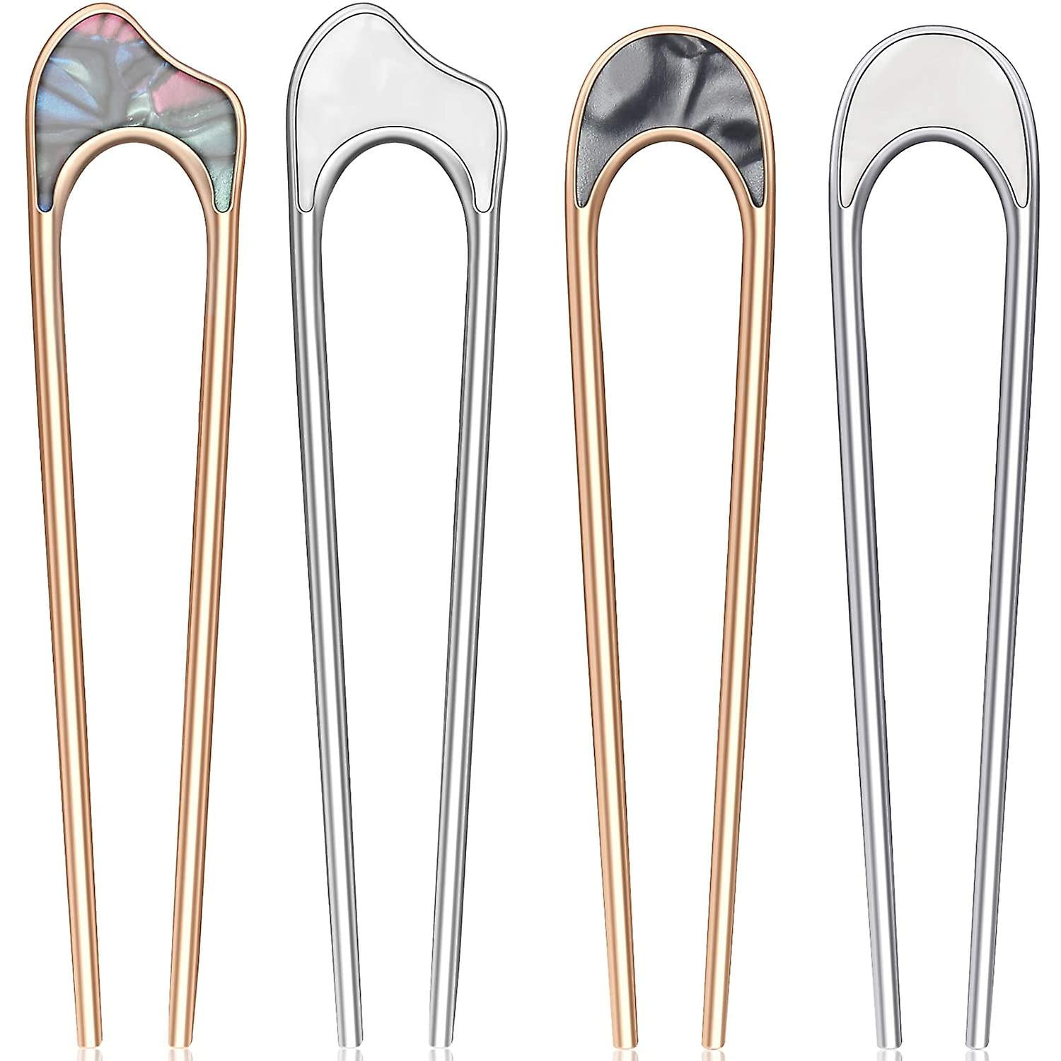 Click here for Unbranded 4 Pieces U Shaped Hair Pin Stick Vintage... prices