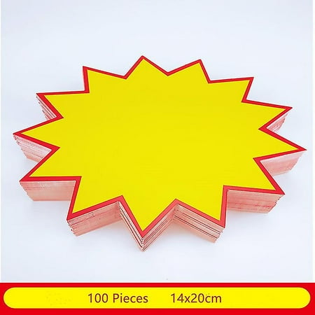 100 Pieces Explosion Price Tag Cardboards Advertising Signage Merchant ...