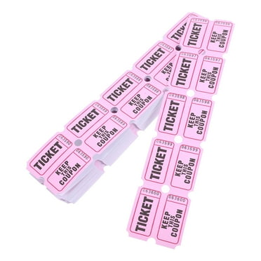 Indiana Ticket Company 56759 Raffle Tickets, (4 Rolls of 2000 Double ...