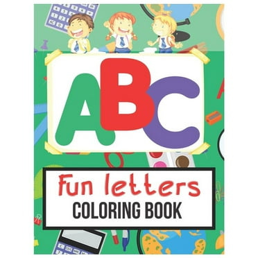 Back To School Alphabet Tracing Coloring Book: Kindergarten & Preschool ...