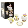 Disney Beauty and the Beast Mrs. Potts Teapot Set With 2 Chip Cups and ...