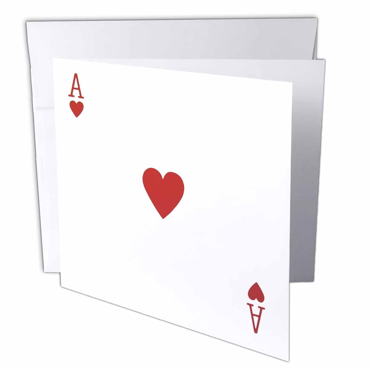3dRose Ace of Hearts playing card - Red Heart suit - Gifts for cards ...