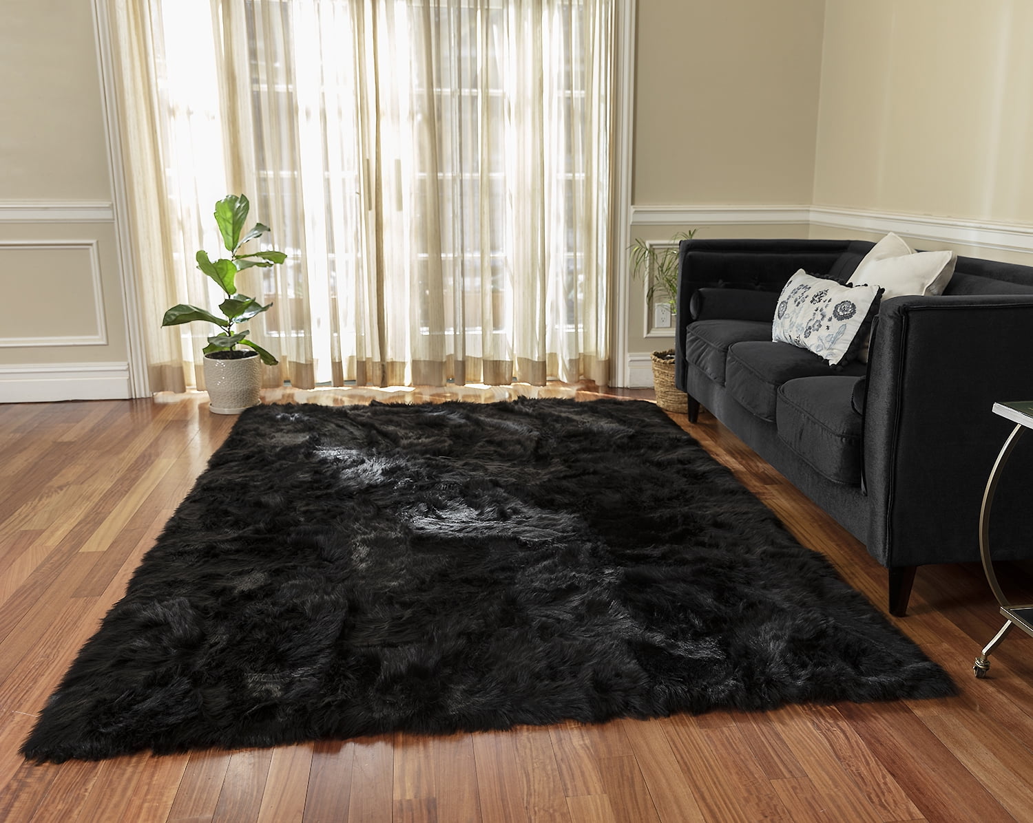 Faux Fur Rug Luxuriously Soft and Eco Friendly - Walmart.com