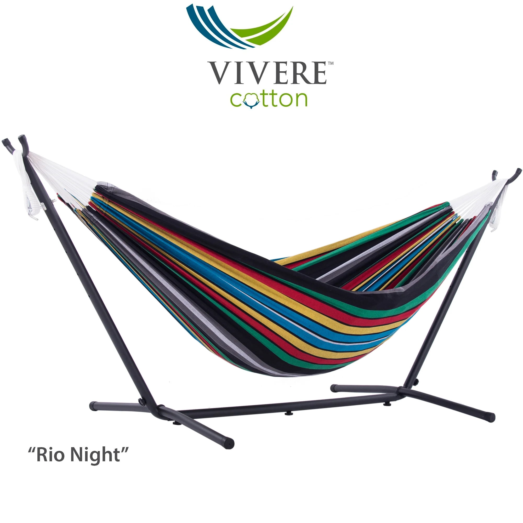 Click here for Vivere Double Cotton Hammock With Stand And Carry... prices
