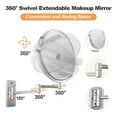 Umirokin 8” Wall Mount Magnifying Mirror,1X/10X Double Sided Wall ...