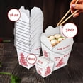 Pack of 100 Chinese Take Out Boxes Pagoda, 16 oz./Pint Size Party Favor ...