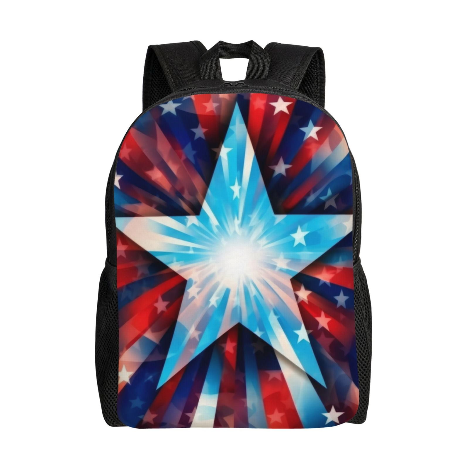 ZNDUO Travel Backpack, Patriotic USA Flag Stars Pattern Backpack for ...