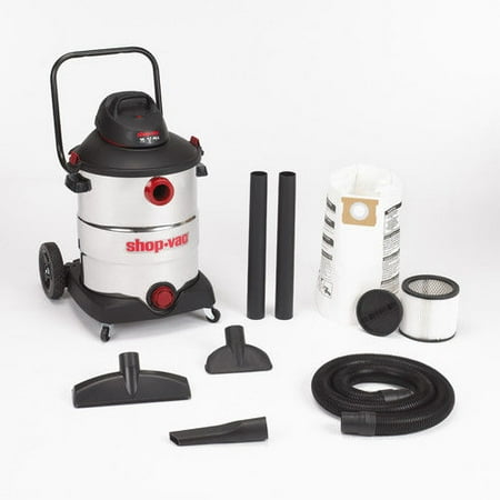 Shop-Vac 5986400 16 Gallon 6.5 Peak HP Stainless Steel Dolly Style Wet ...
