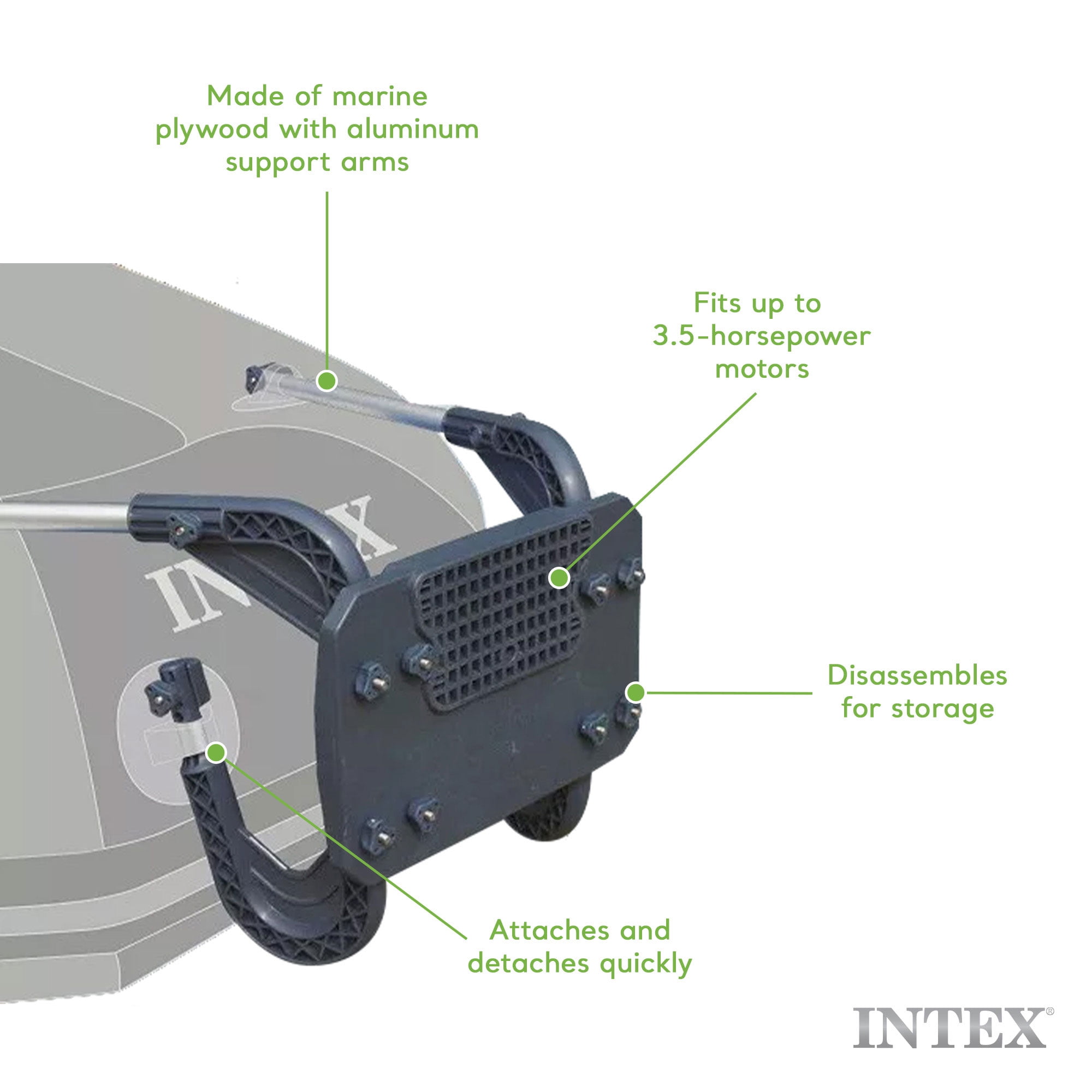 Intex Mariner 4 Balsa Inflable con Motor Mount Kit Chile | Ubuy