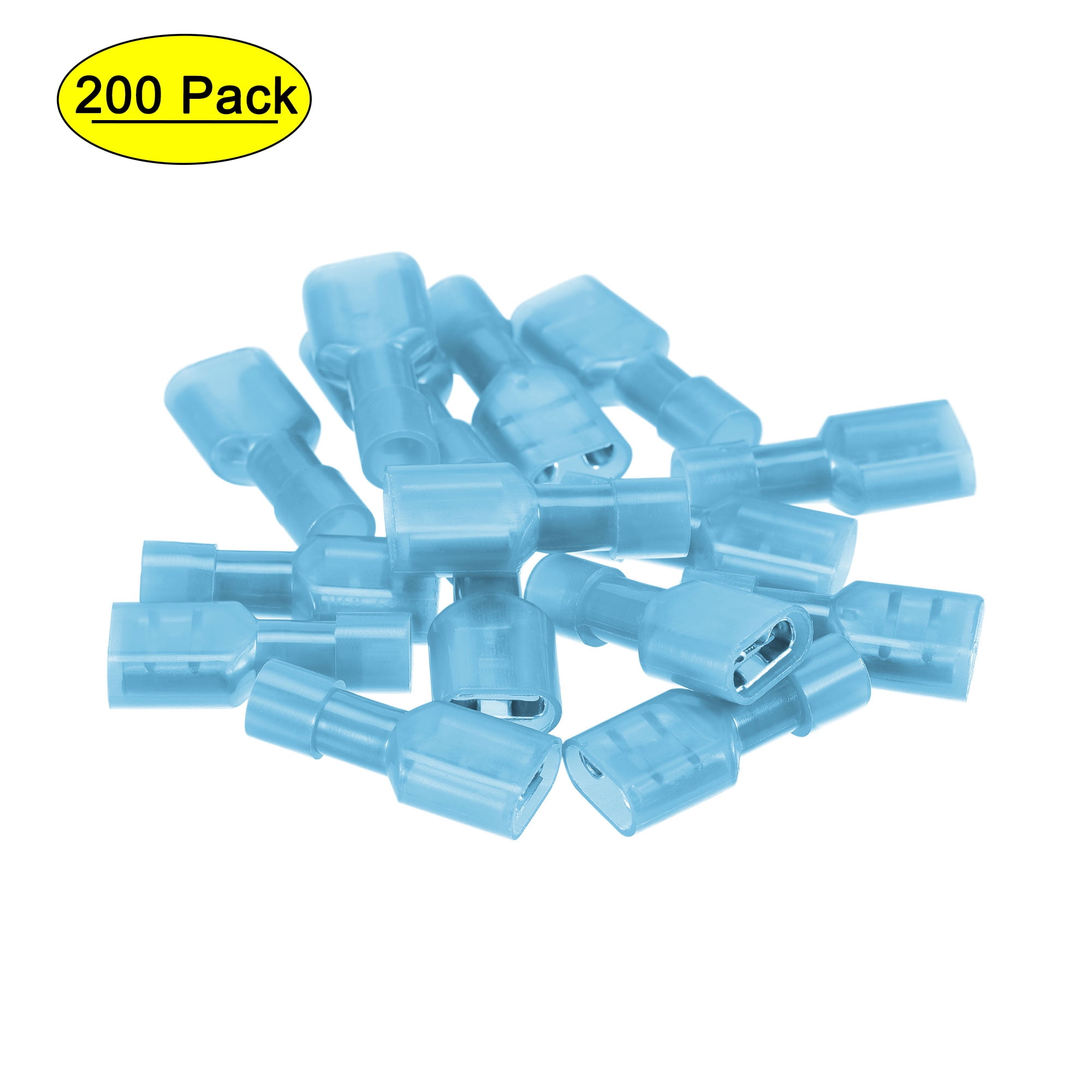 Uxcell Wire Terminals Connectors Nylon Insulated AWG16-14 15A Female ...