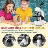 Kids Microscope Kit-Microscope for Kids Children Student 40X-750X ...