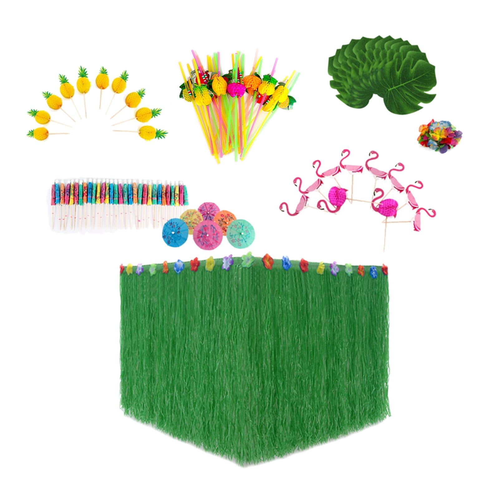 Artifical Luau Grass Table Skirt Tropical Luau Party Decoration Devices ...