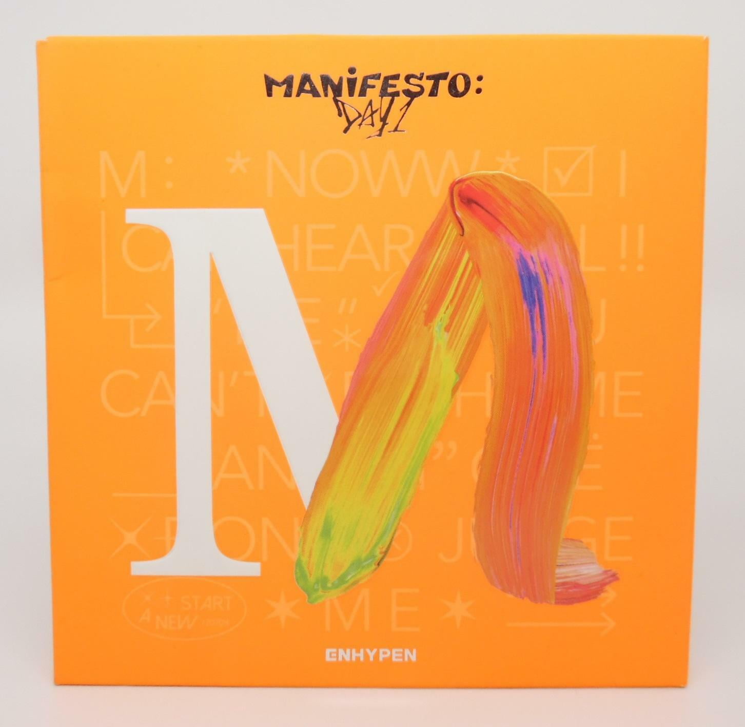 ENHYPEN MANIFESTO: DAY 1 "M" (ENGENE Version) (Music CD + Photo Book ...