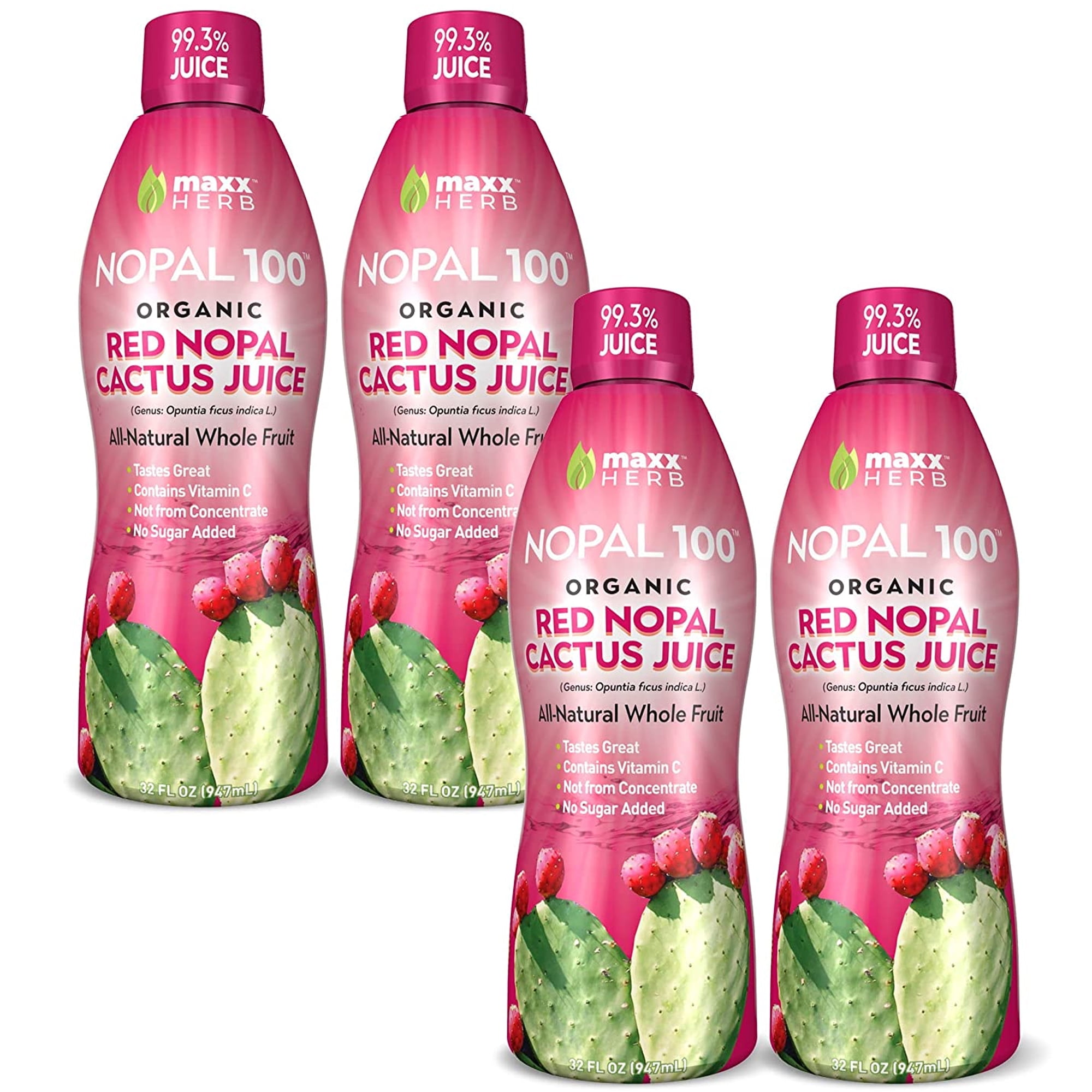 Maxx Herb Red Nopal Cactus Prickly Pear Juice for Gut Health & Joint ...