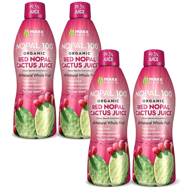 Maxx Herb Red Nopal Cactus Prickly Pear Juice for Gut Health & Joint ...
