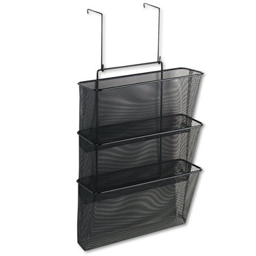 Lorell Black Mesh Wire Wall Pocket - Walmart.com