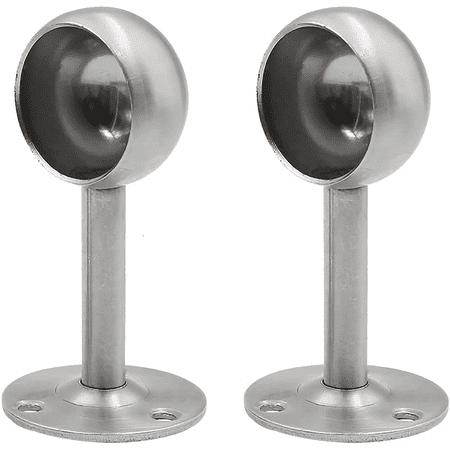 2 Pieces Curtain Rod Bracket, Wardrobe Rod Bracket, Stainless Steel ...