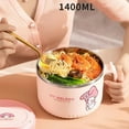 Lisa Sanrio Hello Kitty Cartoon 1400 ml Stainless Steel Instant Noodle ...