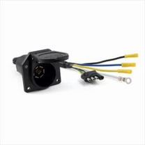 CURT 57184 4-Way Flat Vehicle-Side to 7-Way RV Blade Trailer Wiring ...