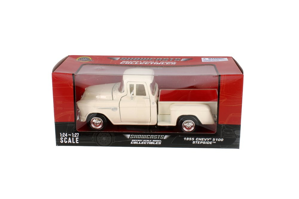 1955 Chevy 5100 Stepside Pickup, White - Showcasts 77236W - 1/24 Scale ...