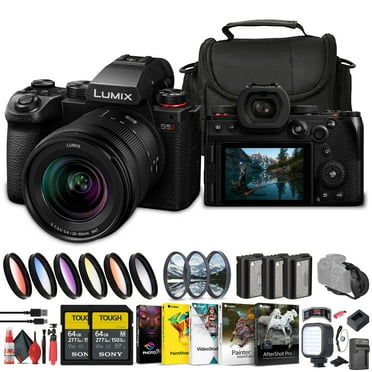 Panasonic LUMIX S5IIX Mirrorless Camera with 20-60mm f/3.5-5.6 Lens ...