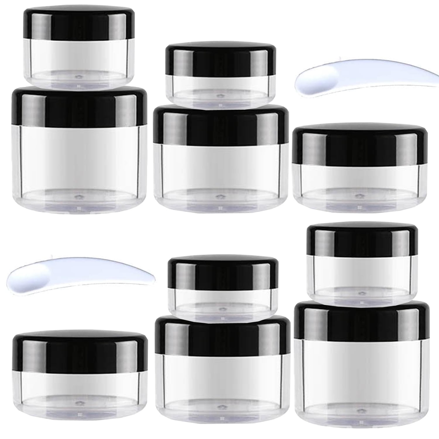 Cosmetic Containers with Lids Sample Gram Plastic Containers Lotion ...