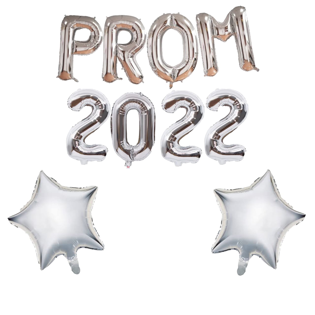 Prom 2022 Balloons Banner, Letter Balloons Foil Star Prom Balloons Set ...