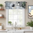 Black Cat Reading in Bed Valances for Windows Funny Cute Animal Rod ...