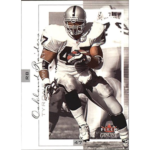 2001 Fleer Genuine #30 Tyrone Wheatley NFL Football Trading Card ...