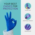 SafeWay Nitrile Disposable Gloves, Medium, 400/Box, for Medical, Food ...