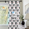 Boston Terrier and Dog Paw Print Blackout Curtains,Triple Weaved Fabric ...