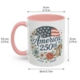 Coffee Mug, Ceramic Coffee Mug, Usa Patriotic Floral Print, 11 Oz ...