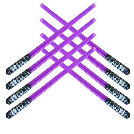 megasumer Pack of 8 Inflatable Light Saber Sword Toys - 8 Purple ...