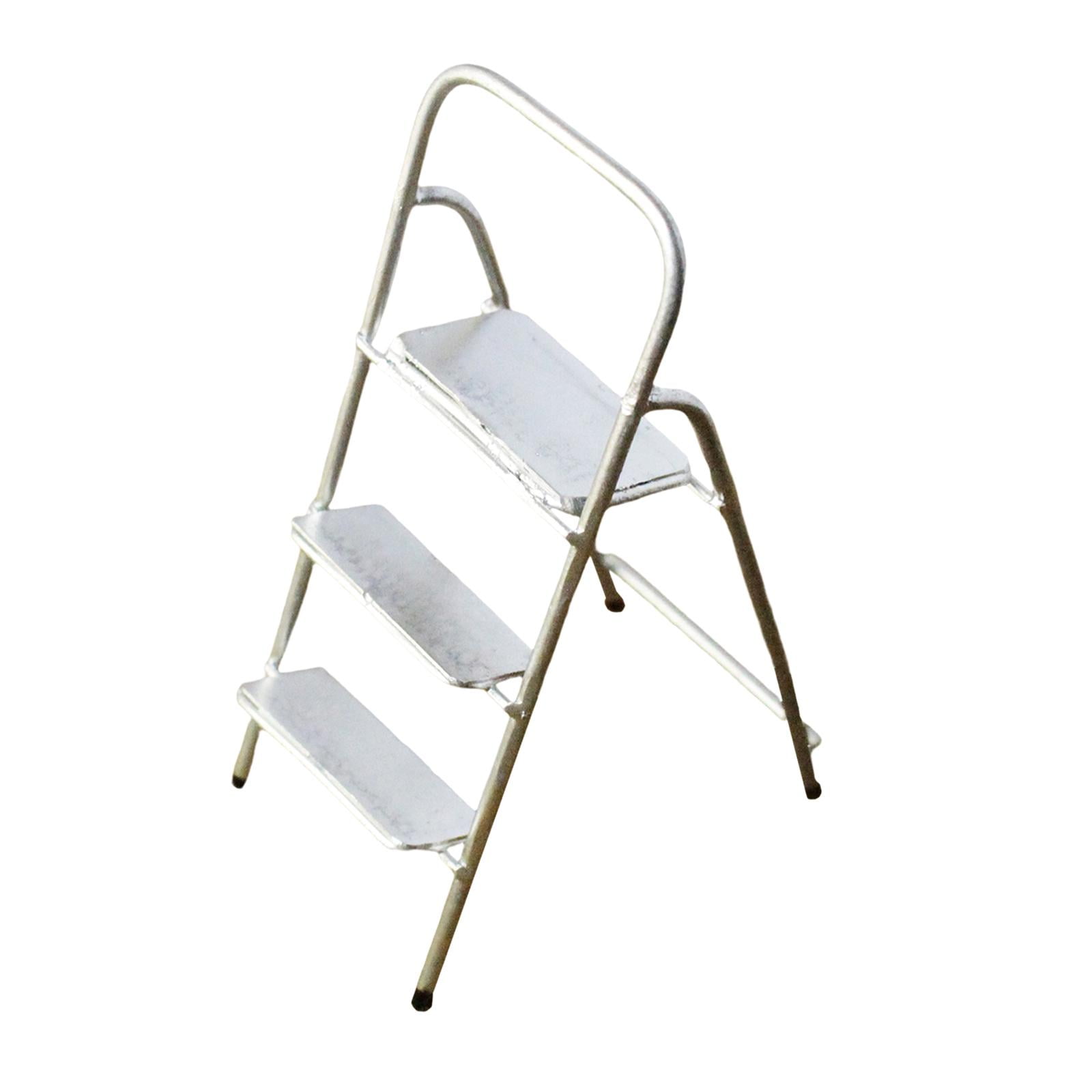 Miniature Ladder,1/12 Mini 3 Step Ladder Fairy Garden Ladder,Miniature ...