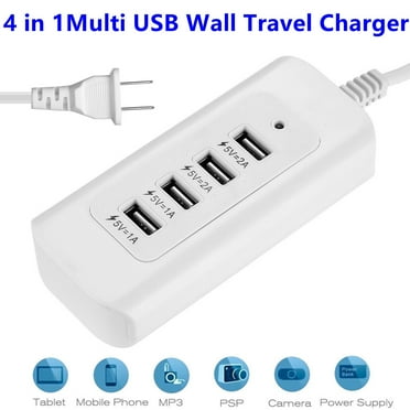 Poweradd 4 Multi-Port Power USB Hub Wall Charger Fast Charging Station ...