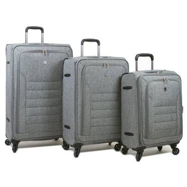 Rolite Rover 3-Piece Spinner Expandable Luggage Set - Grey - Walmart.com