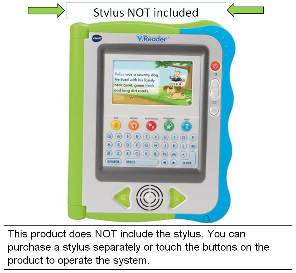 VTech V.Reader Kids Learning Tablet Interactive e-Reading System with 3 ...