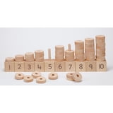 Yellow Door Natural Number Stackers, 65 Pieces - Walmart.com