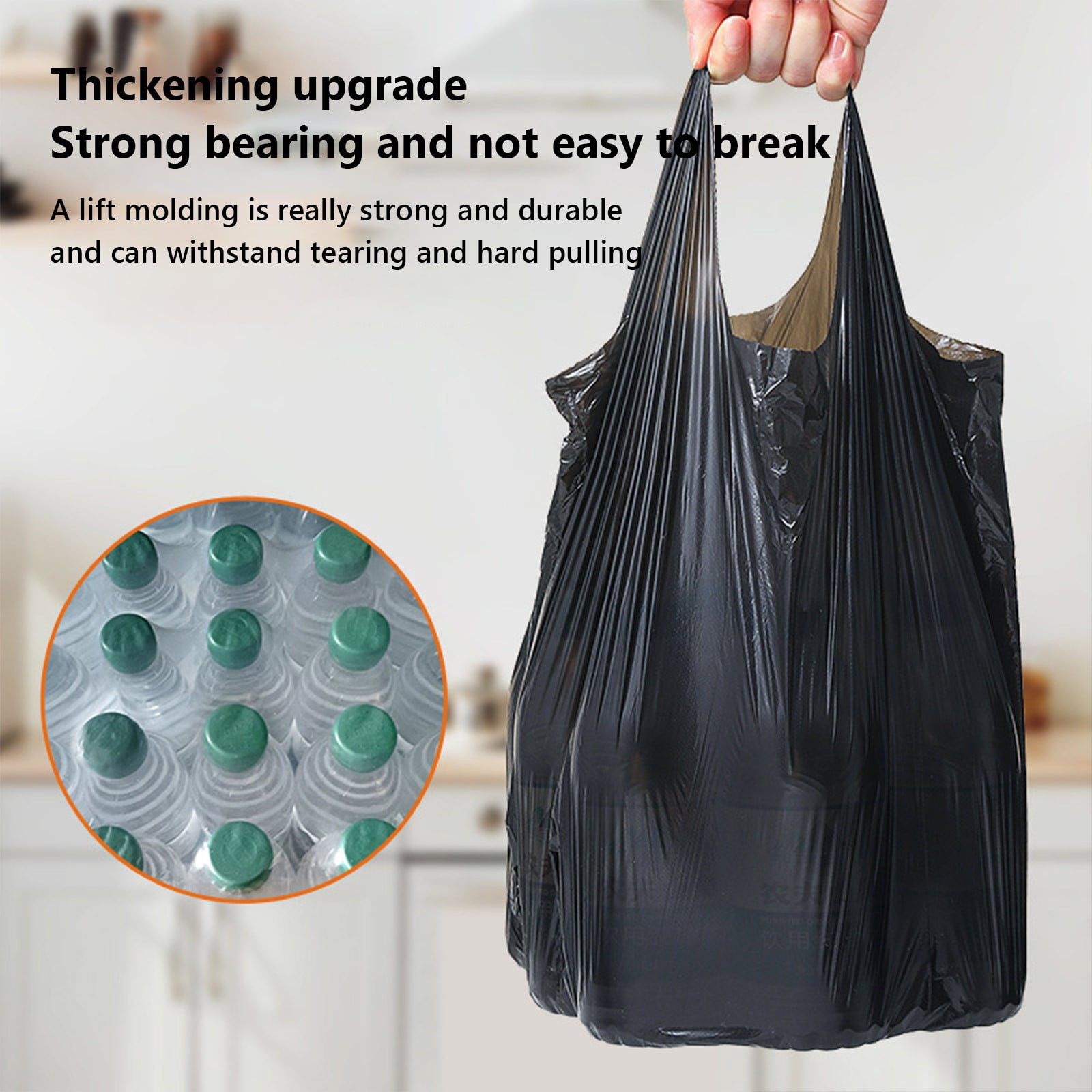 Click here for Unbranded Plastic Bags With Handles A Roll Of 200... prices