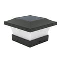 Solar Capital Lamp White Light 2000mAh IP65 LED Solar Post Cap Lights ...
