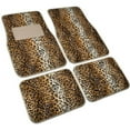 BDK Leopard Car Floor Mats, Animal Prints Mat, 4 Pieces, Beige ...