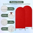 Christmas Red Arch Backdrop Cover 6x2.6 Ft, Spandex Wedding Arch Stand ...