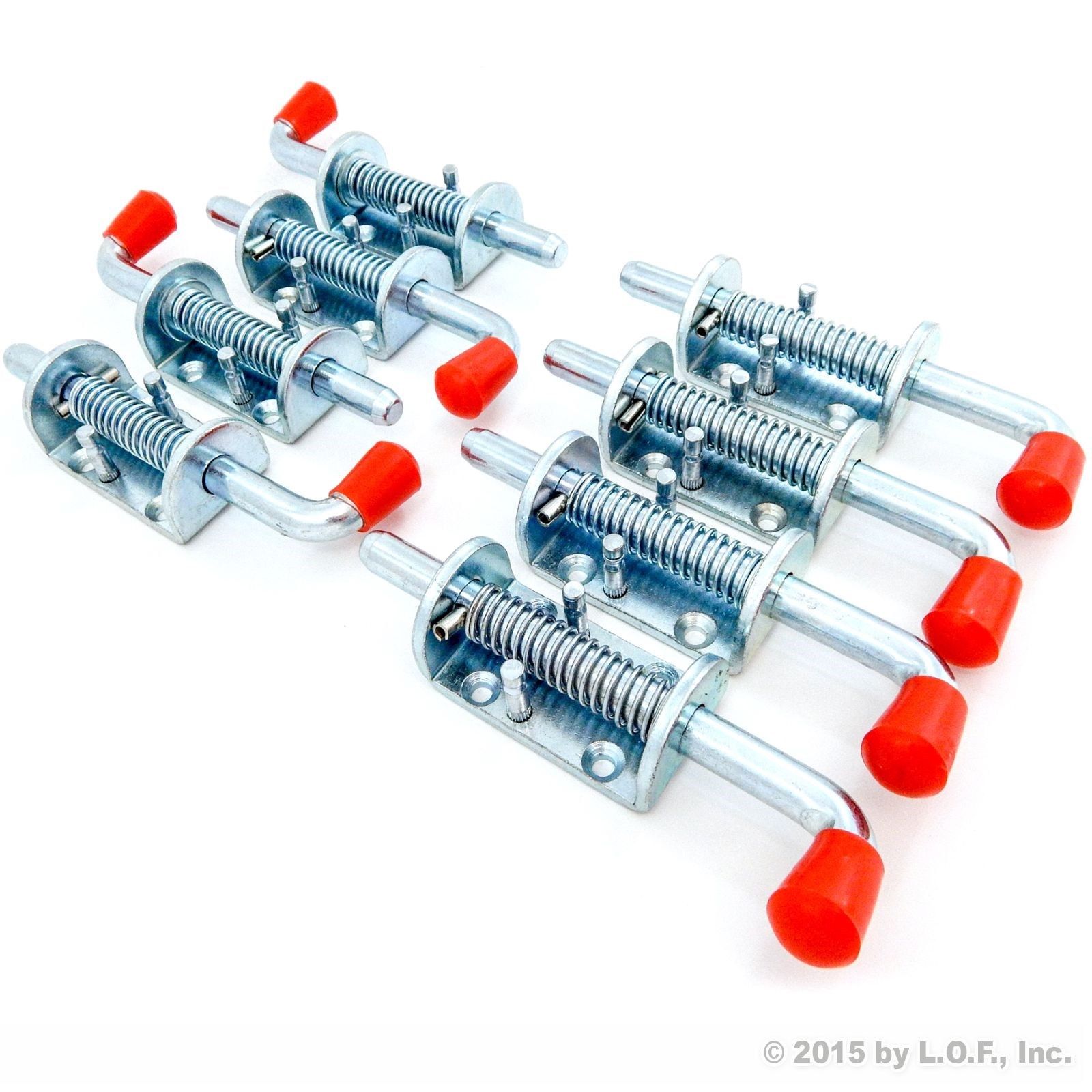 Buy 8 Pcs Metal Lock Barrel Bolt Spring Loaded Latch 6.5 Inches Long w ...