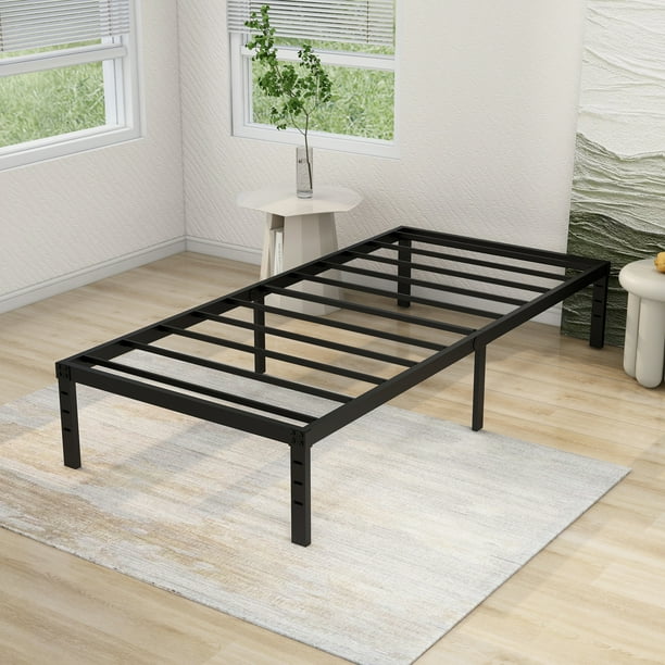 NNV 14" 3500 lbs Heavy Duty Twin XL Bed Frame, Duty Steel Slat Metal ...