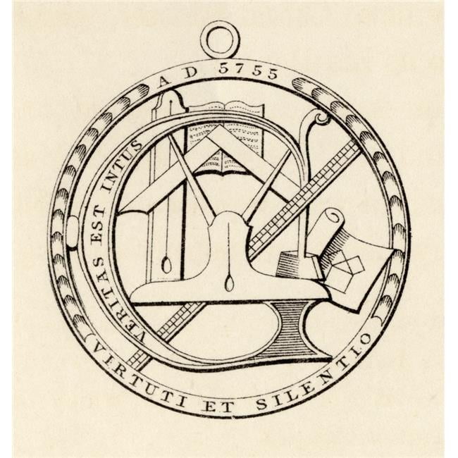 Posterazzi DPI1861674LARGE Masonic Seal Engraving From the Book the ...