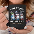 Be Merry Snowman Line Dance Christmas Holiday Dancing Coffee Mugs ...